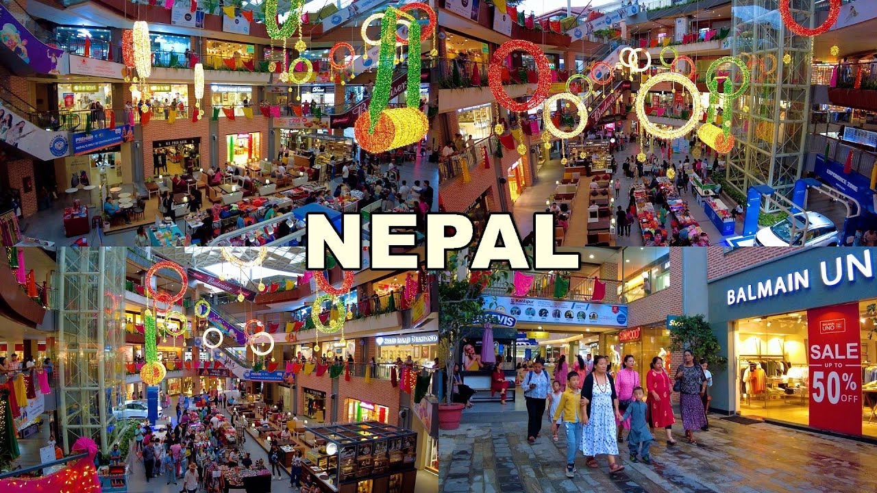 【🇳🇵 4K】The Most Popular Happening Shopping Mall in Nepal - LABIM MALL ...