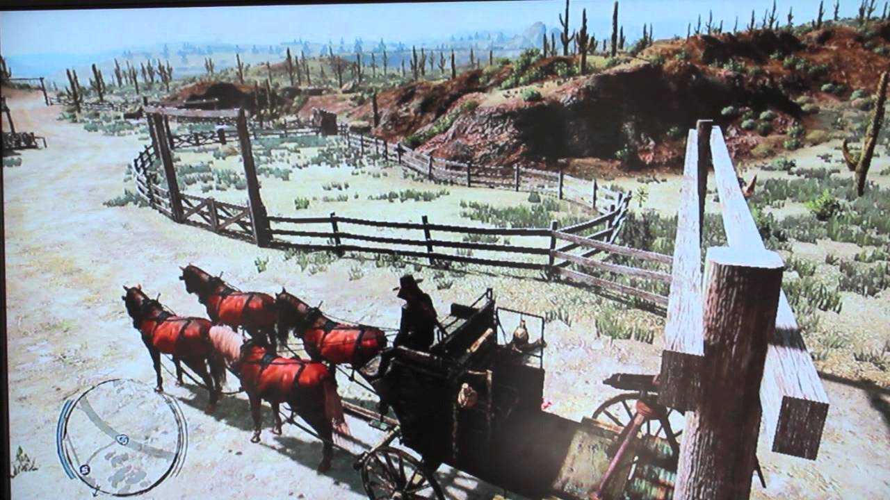 red dead redemption how to get the gatling gun in free roam - YouTube