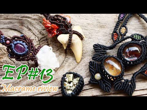 (Review EP#13) My Collection, Macrame Knots Necklace, Art Jewelry ...