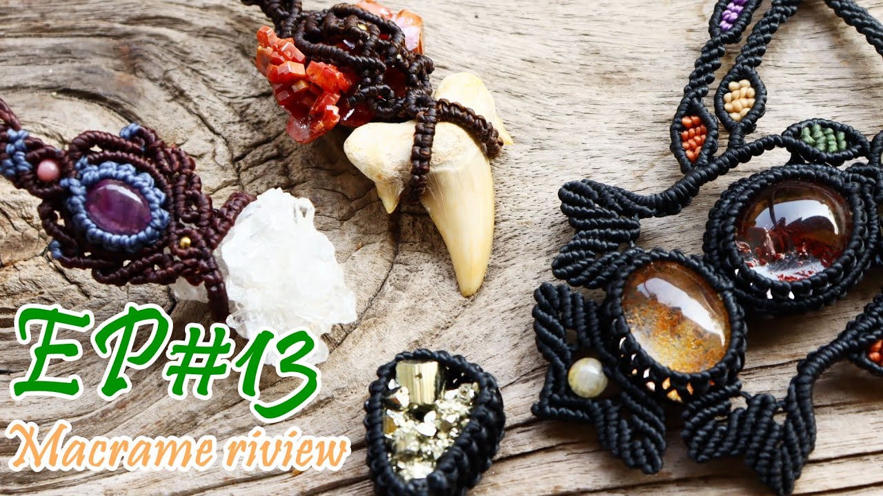 (Review EP#13) My Collection, Macrame Knots Necklace, Art Jewelry ...