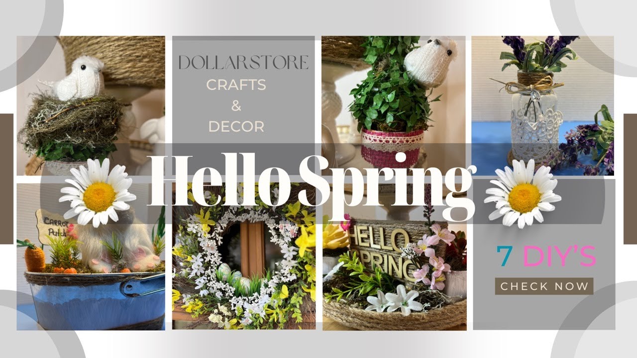 DIY Farmhouse Style Crafts and Decor using Dollartree/Dollarama ...