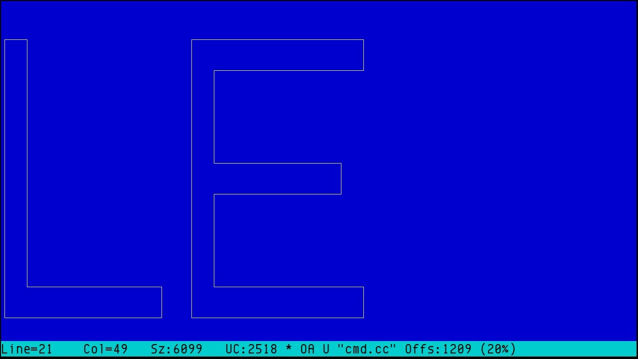 LE text and programming editor - YouTube