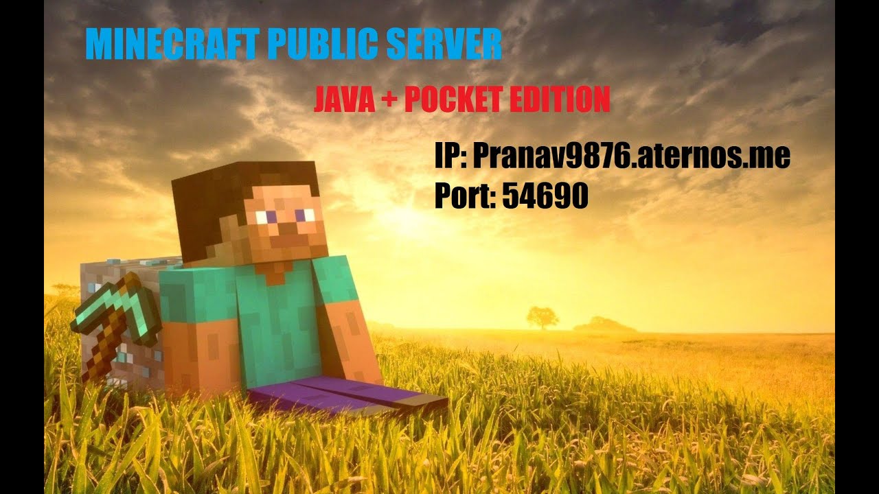 Minecraft public server java+pe 1.19 - YouTube
