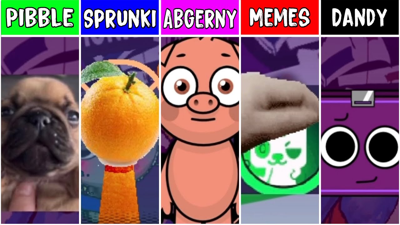 ALL Incredibox MAYHEM Versions - Pibble VS Sprunki VS Abgerny VS Memes ...