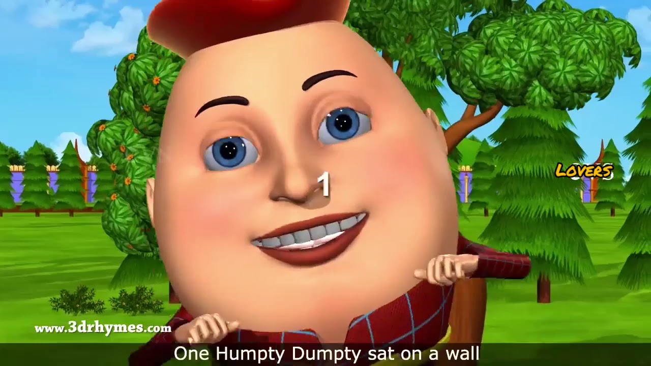Humpty Dumpty Nursery Rhyme - 3D Animation English Rhymes For Children ...