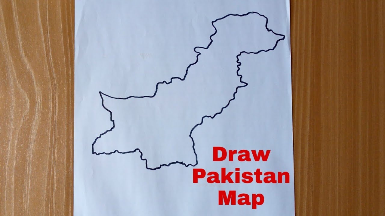 How To Draw Map of Pakistan - YouTube