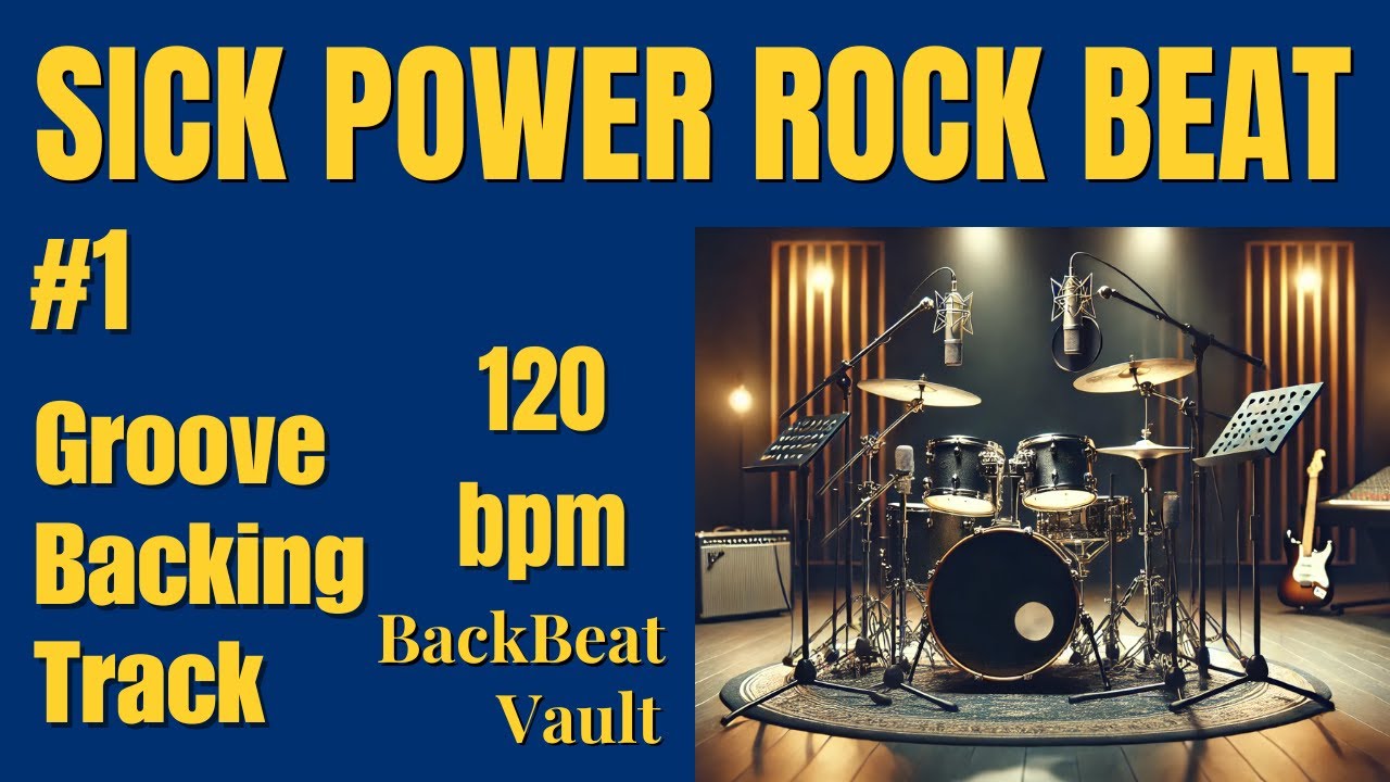 Sick Power Rock Beat #1 | Hard-Hitting Rock Drum Track 120 bpm | # ...