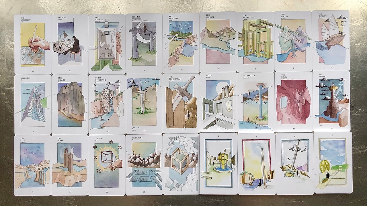 The Architect's Tarot by Yousef Bushehri (unboxing + flip through ...