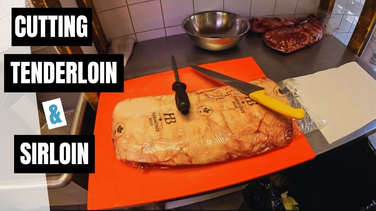 Cutting Sirloin & Tenderloin (filet mignon) Steak, No.3 - YouTube