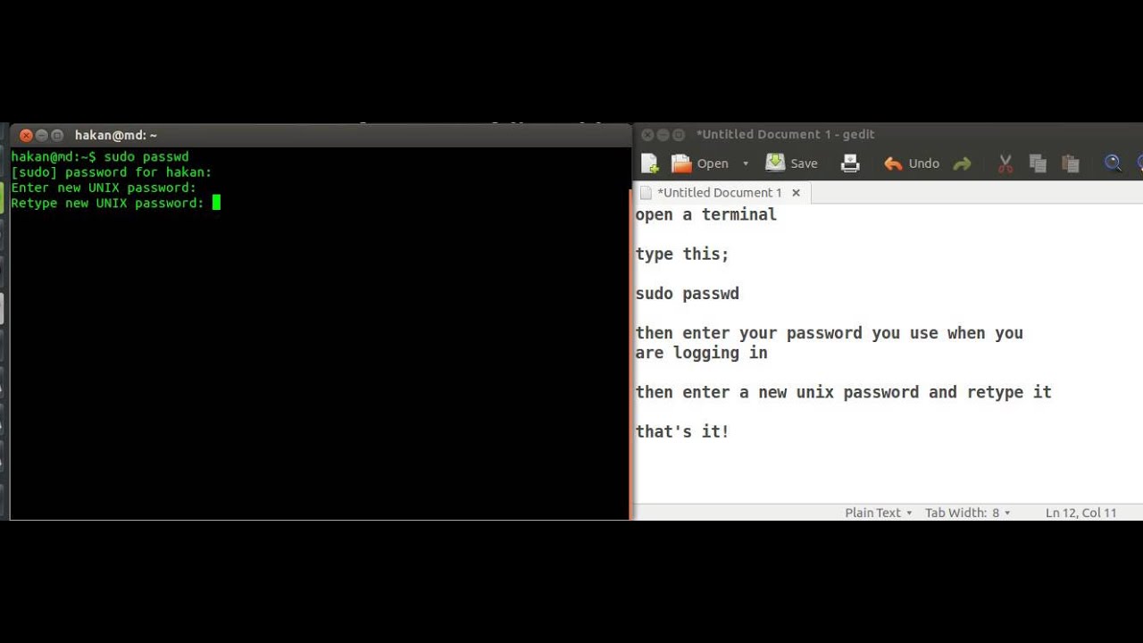 How To Change Unix Password In Linux YouTube How To Change Unix Password In Linux YouTube