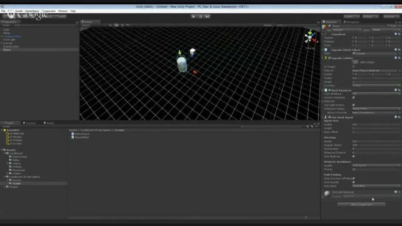 How to use Cardboard VR Unity Navigation Plug-in - YouTube