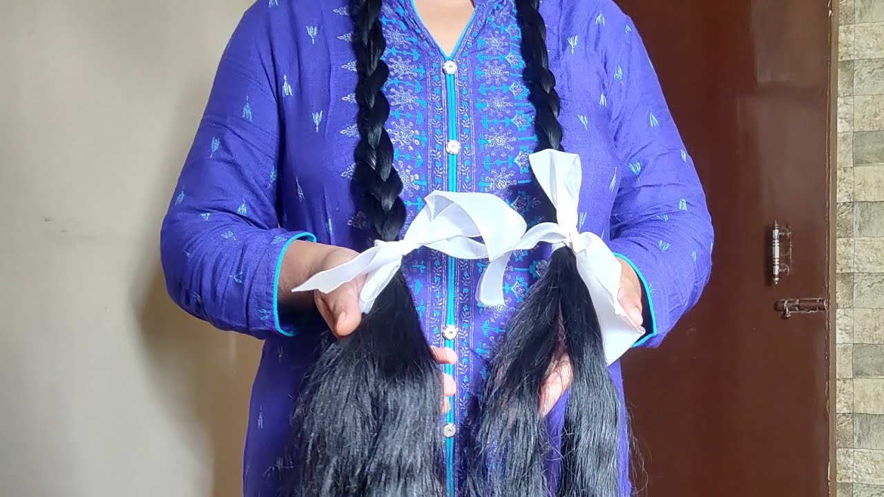 How To / Indian Traditional School Girl Hairstyle - YouTube