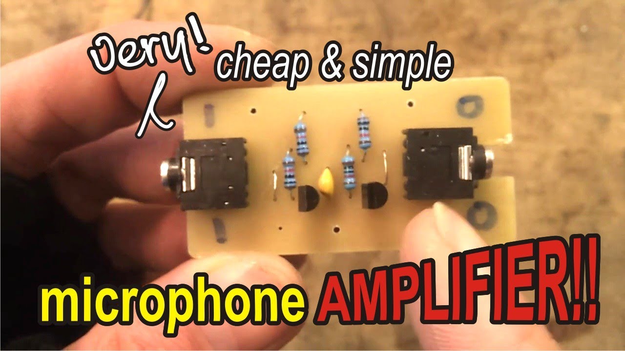 Quick & simple PC microphone amplifier - YouTube
