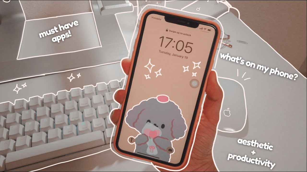 *iOS 14* what's on my phone? 📱 cute + aesthetic + minimalist - YouTube