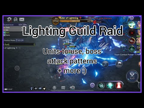 Seven Knights 2 | Lightning Guild Raid Analysis | Units to use, Boss attack patterns & more ...