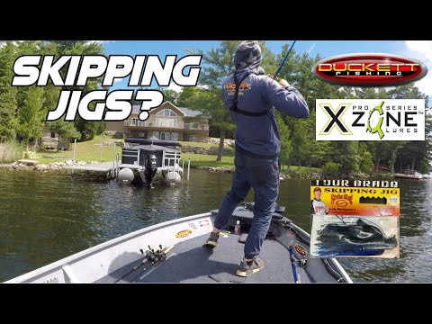 SKIPPING Docks with JIGS- Summer Bass Fishing - YouTube