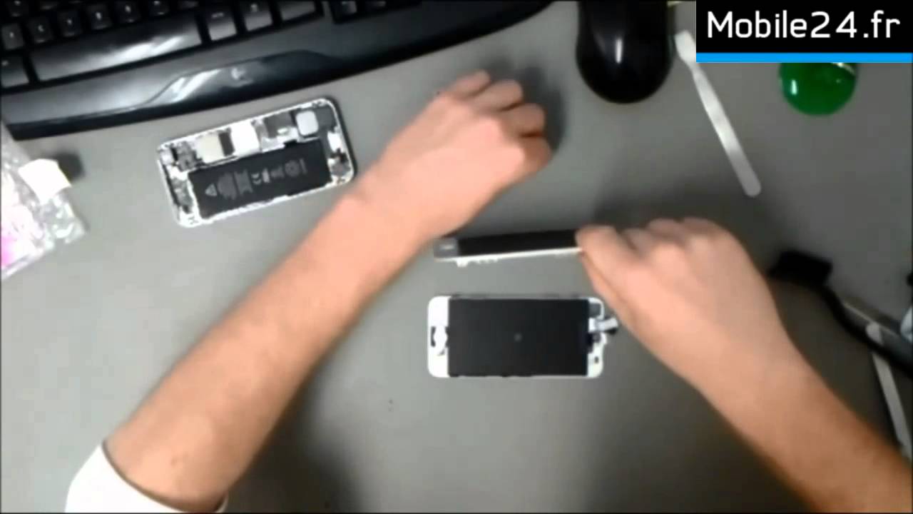Comment réparer l'écran cassé d'un iPhone 5 - Vidéo - YouTube