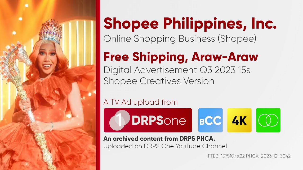 Free Shipping Araw-Araw sa Shopee Digital Ad Q3 2023 15s (Philippines, Shopee Creatives) [BCC/4K ...