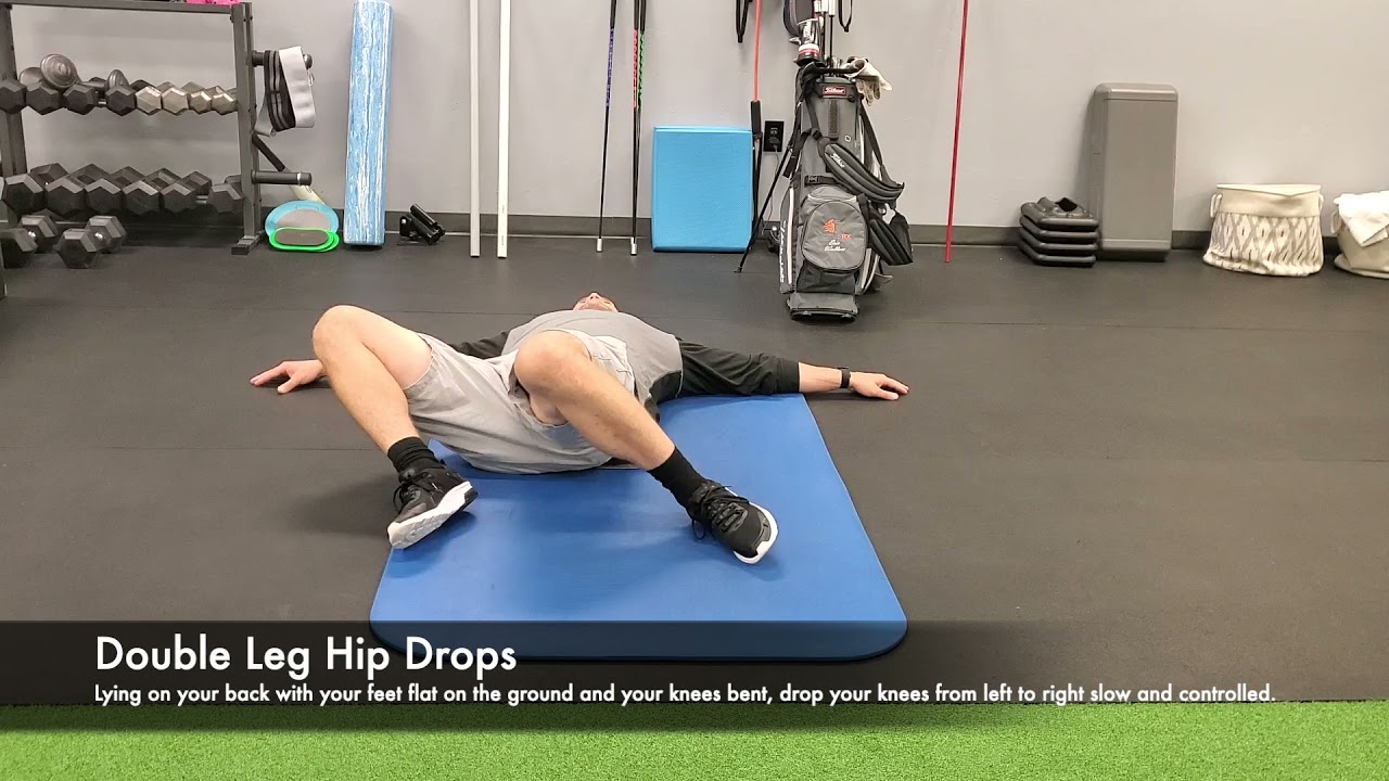 Double Leg Hip Drops - YouTube