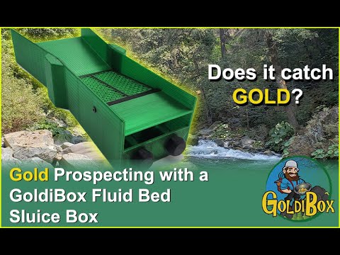 Gold Prospecting with the GoldiBox | Fluid Bed Sluice Boxes work Best ...