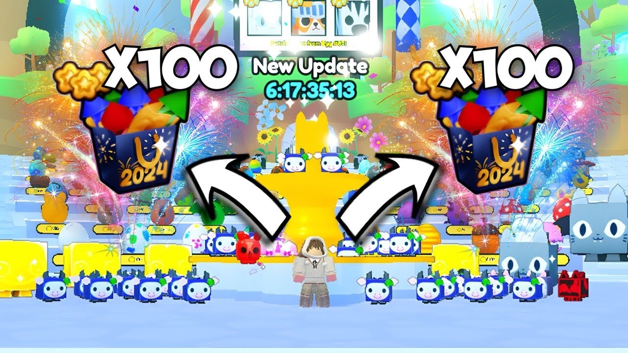 I HATCHED THE NEW YEARS GIFTS and GOT... Pet Simulator 99! - YouTube