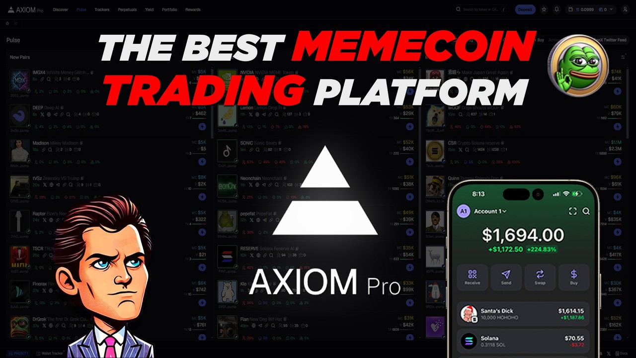 This NEW Memecoin Trading Platform Will Make You RICH ! Axiom Pro ...