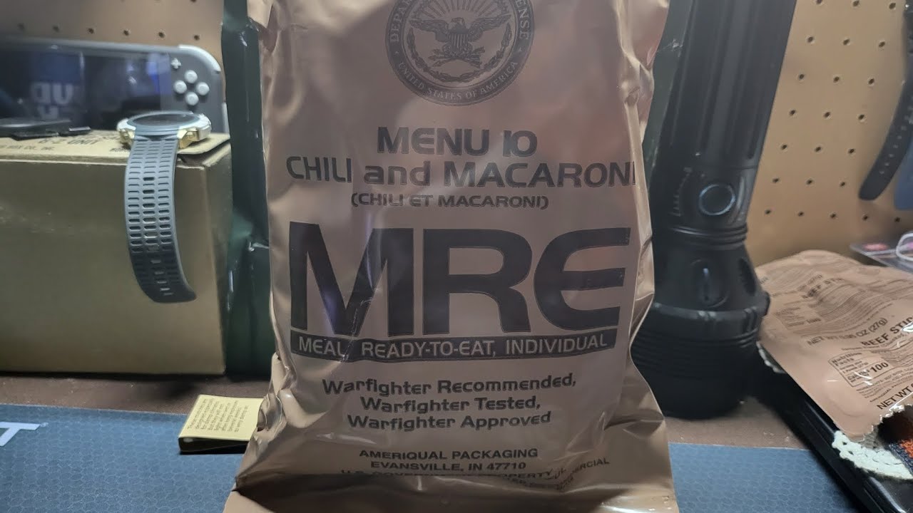 U.S MRE#10 [2020] CHILI & MACARONI REVIEW!! - YouTube