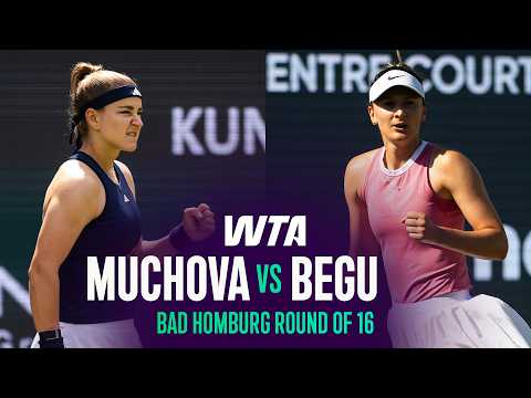 Karolina Muchova gegen Irina-Camelia Begu | Achtelfinale Bad Homburg 2026 | WTA Spiel-Highlights