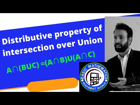 Proof of Distributive property of Intersection over Union | Class 10th ...