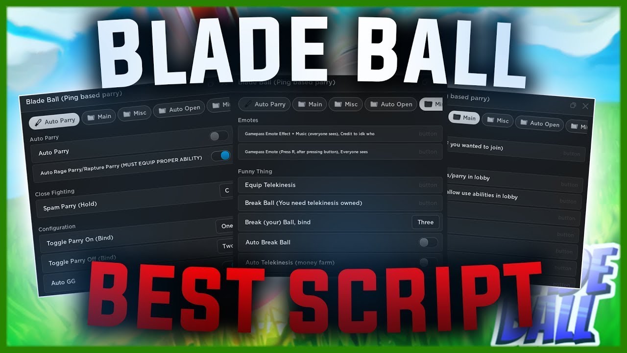*OP* Blade Ball Script 2024! Auto Farm Afk | GOD Auto Parry | All ...