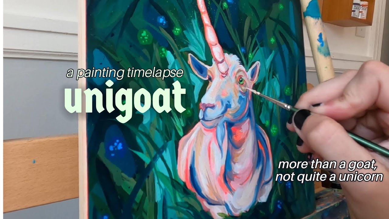 unigoat painting timelapse - YouTube