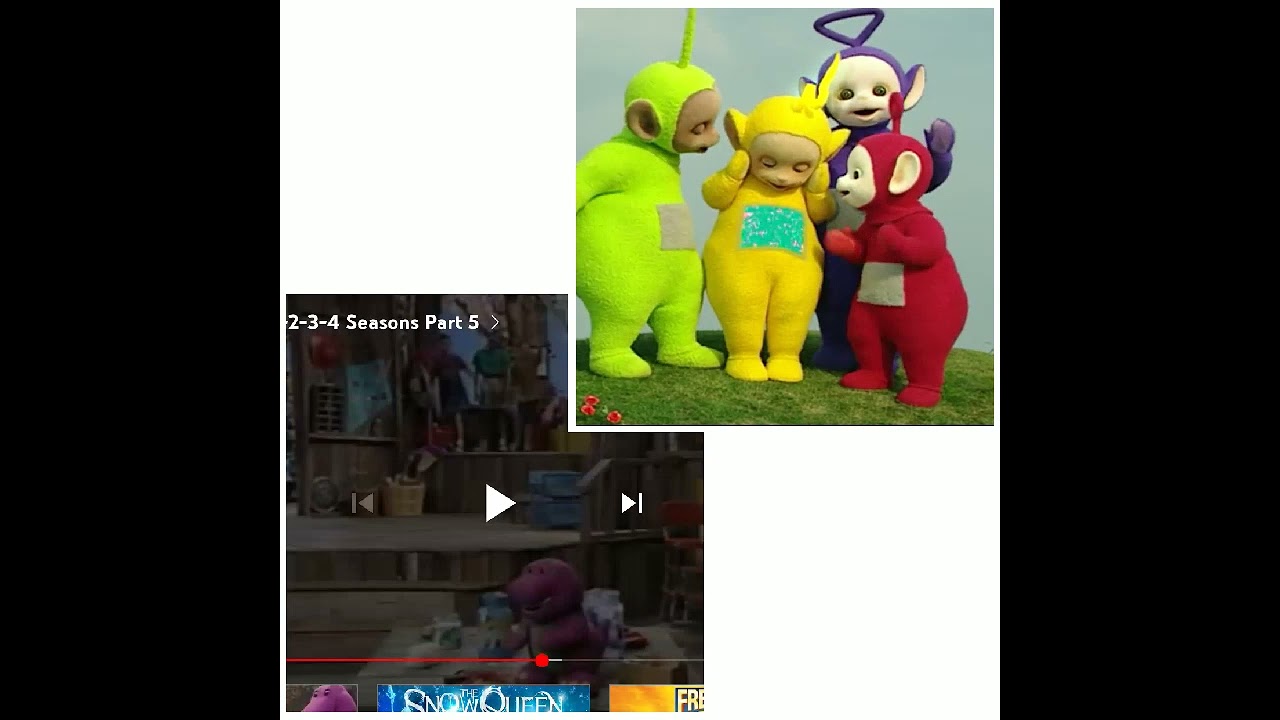 Skumle Teletubbies Og Barney Teletubbies Ready For Playoff Season Fun
