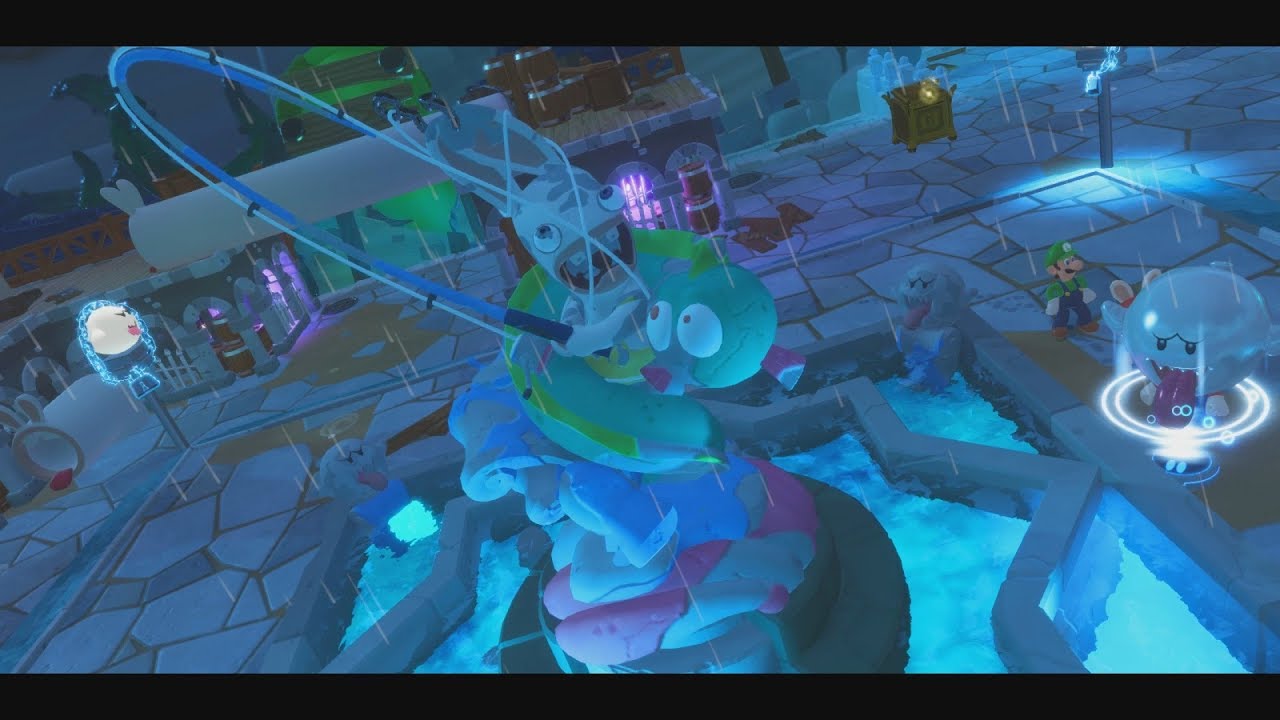 Mario + Rabbids Kingdom Battle [49] - Big Boo Fountain Balloon - YouTube