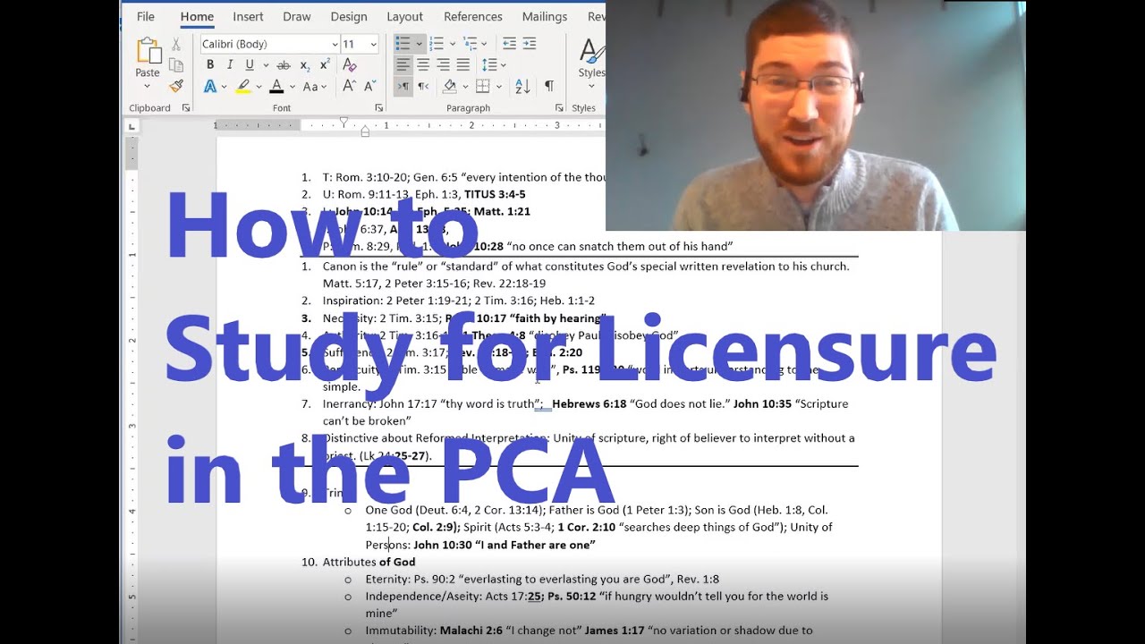 PCA Licensure and Ordination Preparation Introduction - YouTube