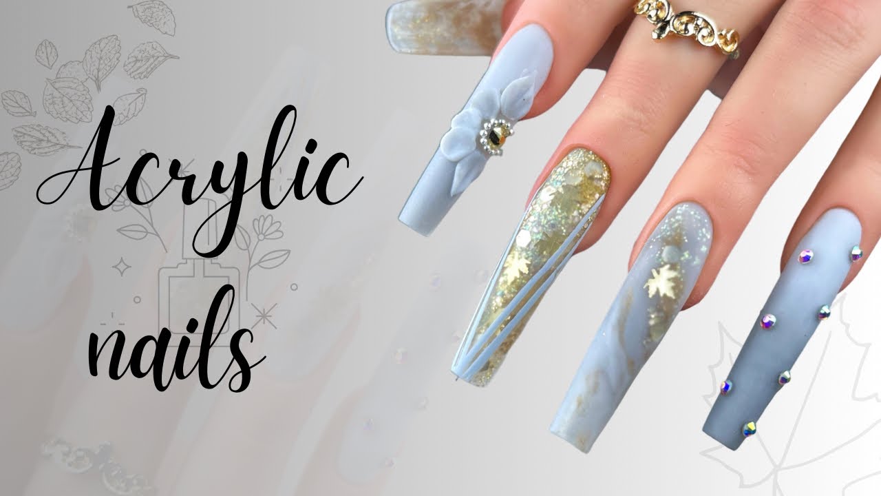 Xl Coffin Acrylic Nails Acrylic Nail Design For Fall Fall Nails