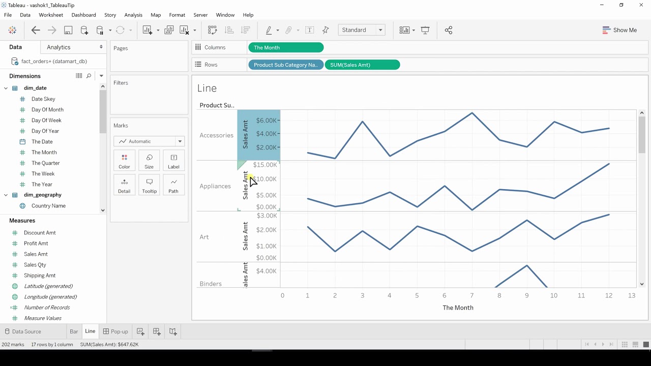 Tableau Tip - How to reduce clutter on your dashboard - YouTube