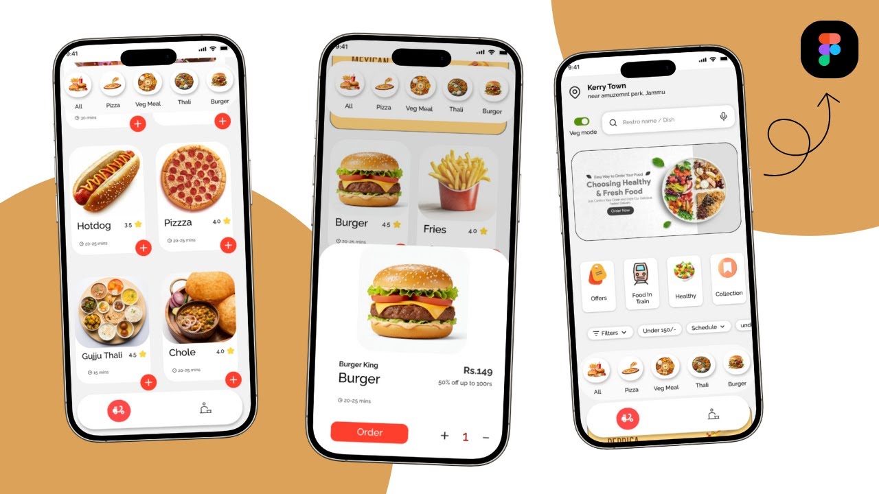 Zomato App UI/UX Redesign || Clean & Minimal Mobile App Design In FIGMA ...