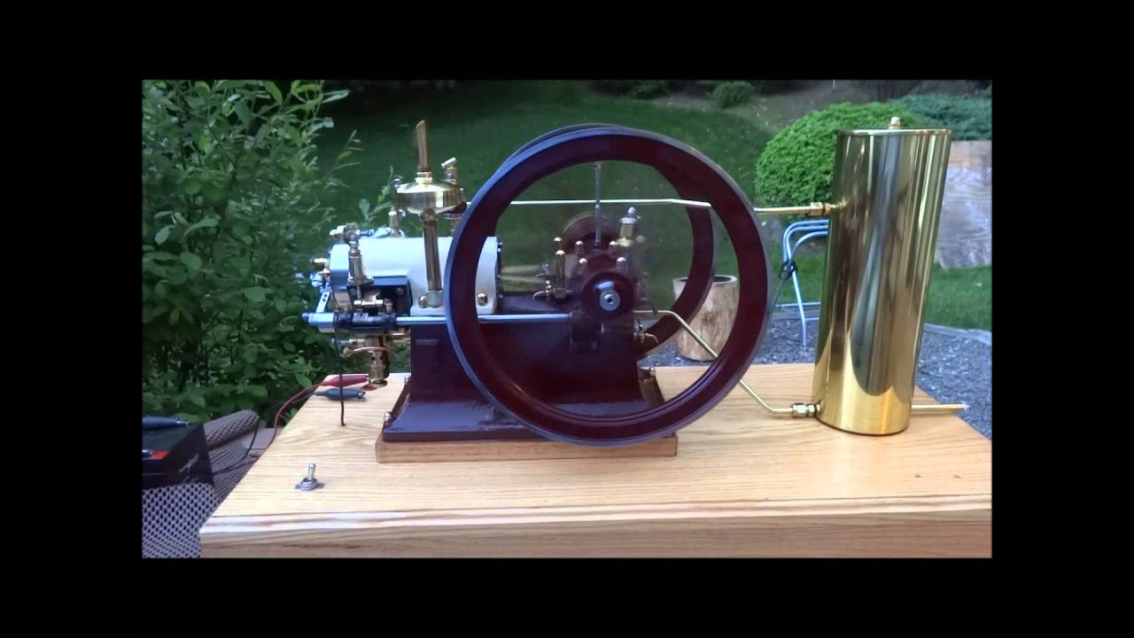 Callahan Side Shaft Gas Engine Model at 30 minutes into a run - YouTube