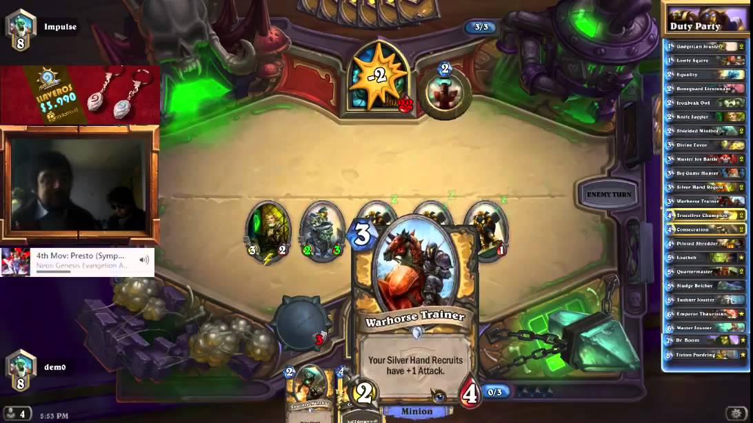 [HS] Paladin Duty Party - YouTube