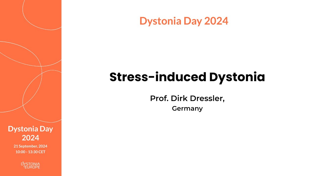 Stress-induced Dystonia - Prof. Dirk Dressler - YouTube