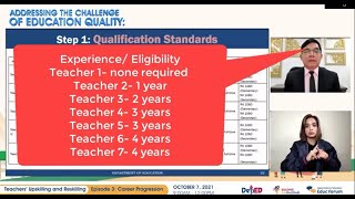 CAREER PROGRESSION SCHEME AS EXPLAINED BY DEPED AUTHORI... | Doovi