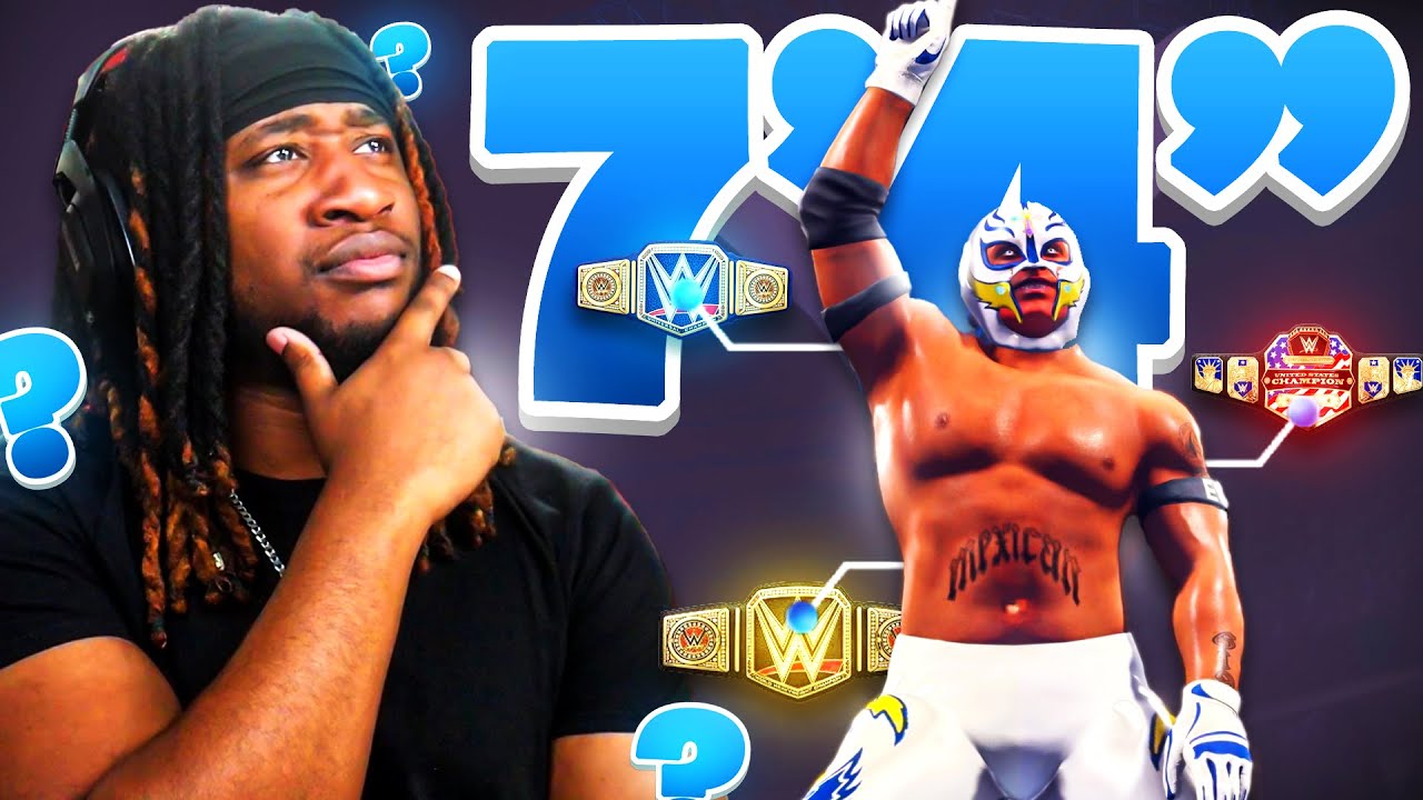WHAT IF REY MYSTERIO WAS 7 FOOT TALL IN WWE 2K23! - YouTube