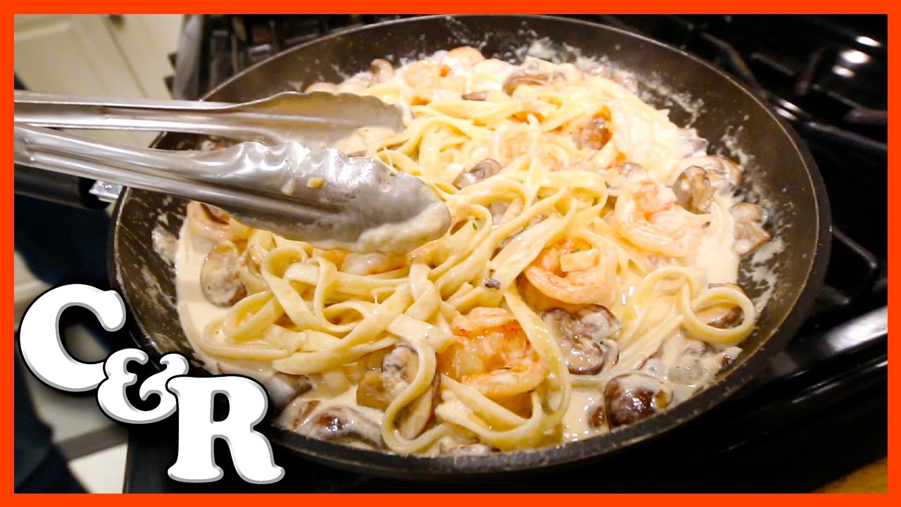 Garlic Shrimp Alfredo & Escargot Recipe - Cook & Review Ep #33 - YouTube