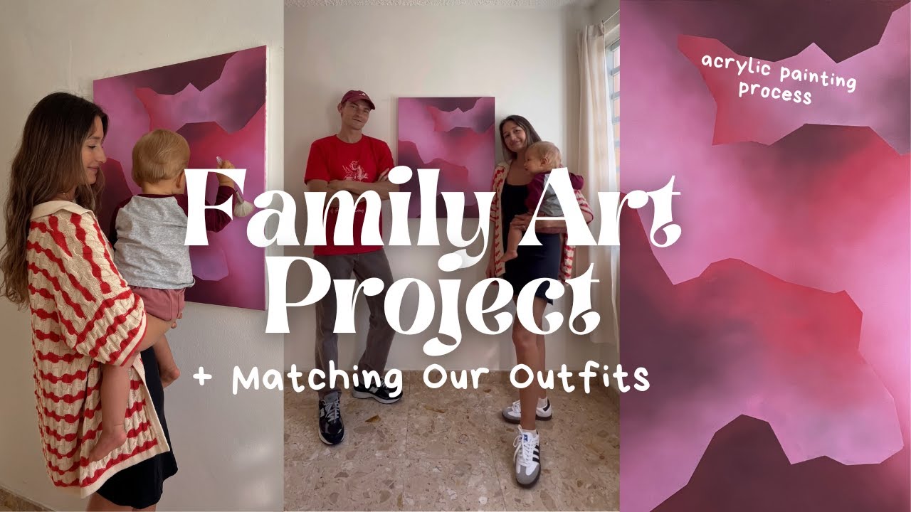 Creating A Painting As A Family | Family Art Project - YouTube