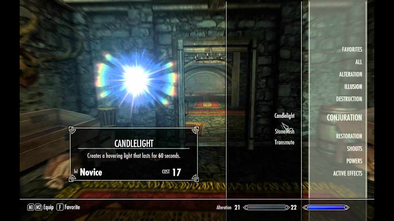 Skyrim Menus - YouTube