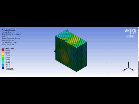 Stress probe in explicit dynamics (ansys) - YouTube