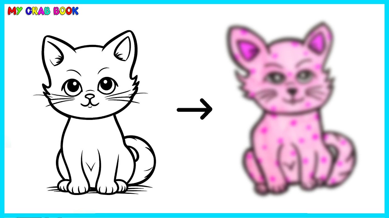 How to Draw a Cute Cat & Dog | Kitten Drawing | Drawing Videos For Kids ...