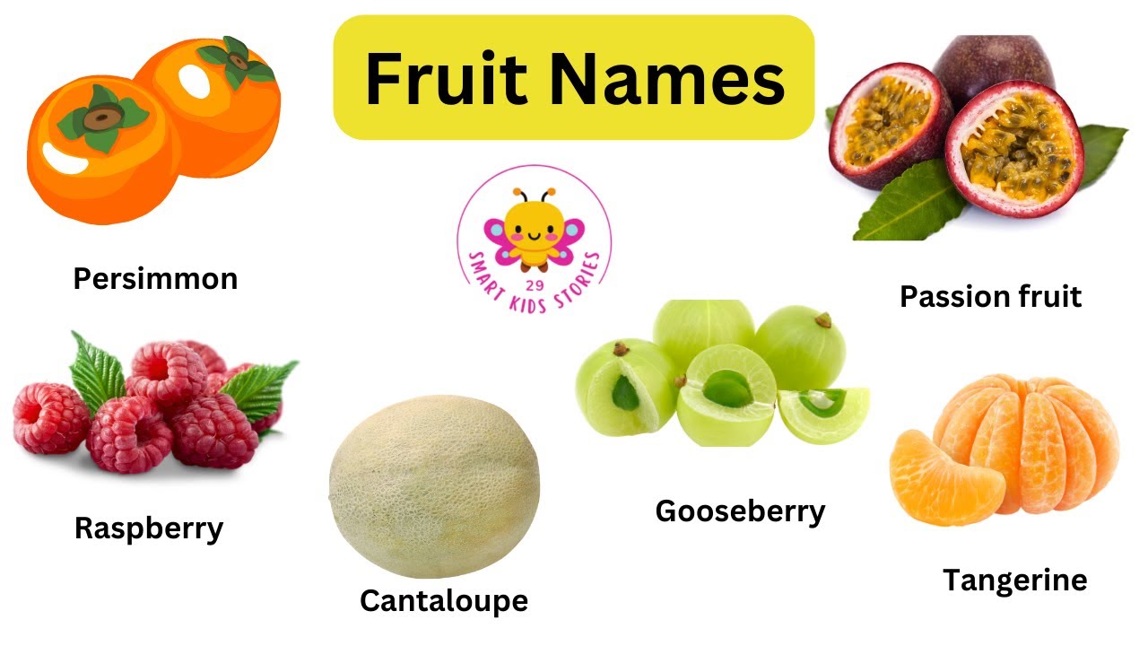 40 Fruit Names with Pictures || Part-01 || Daily use English || Listen ...