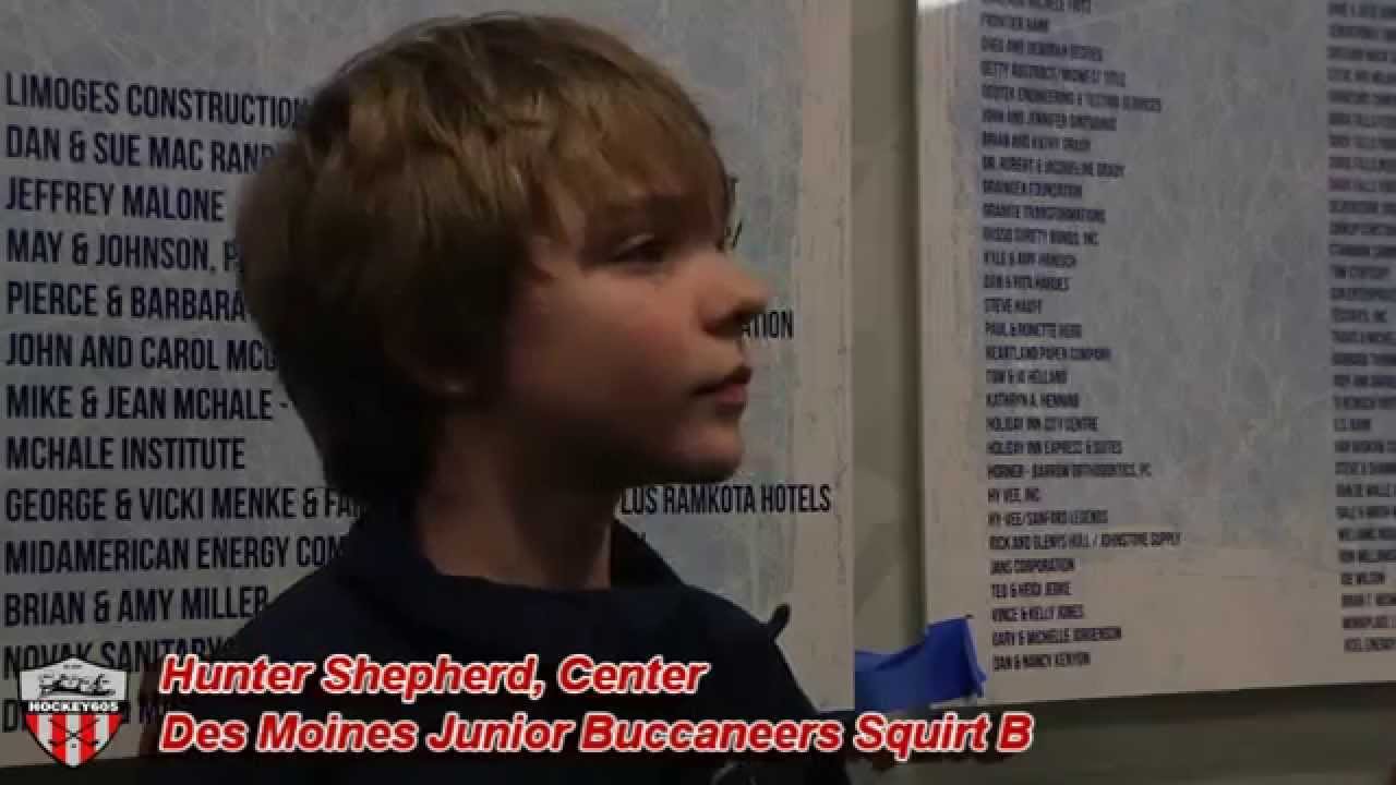 Hunter Shepherd of Des Moines Junior Buccaneers Squirt B - YouTube