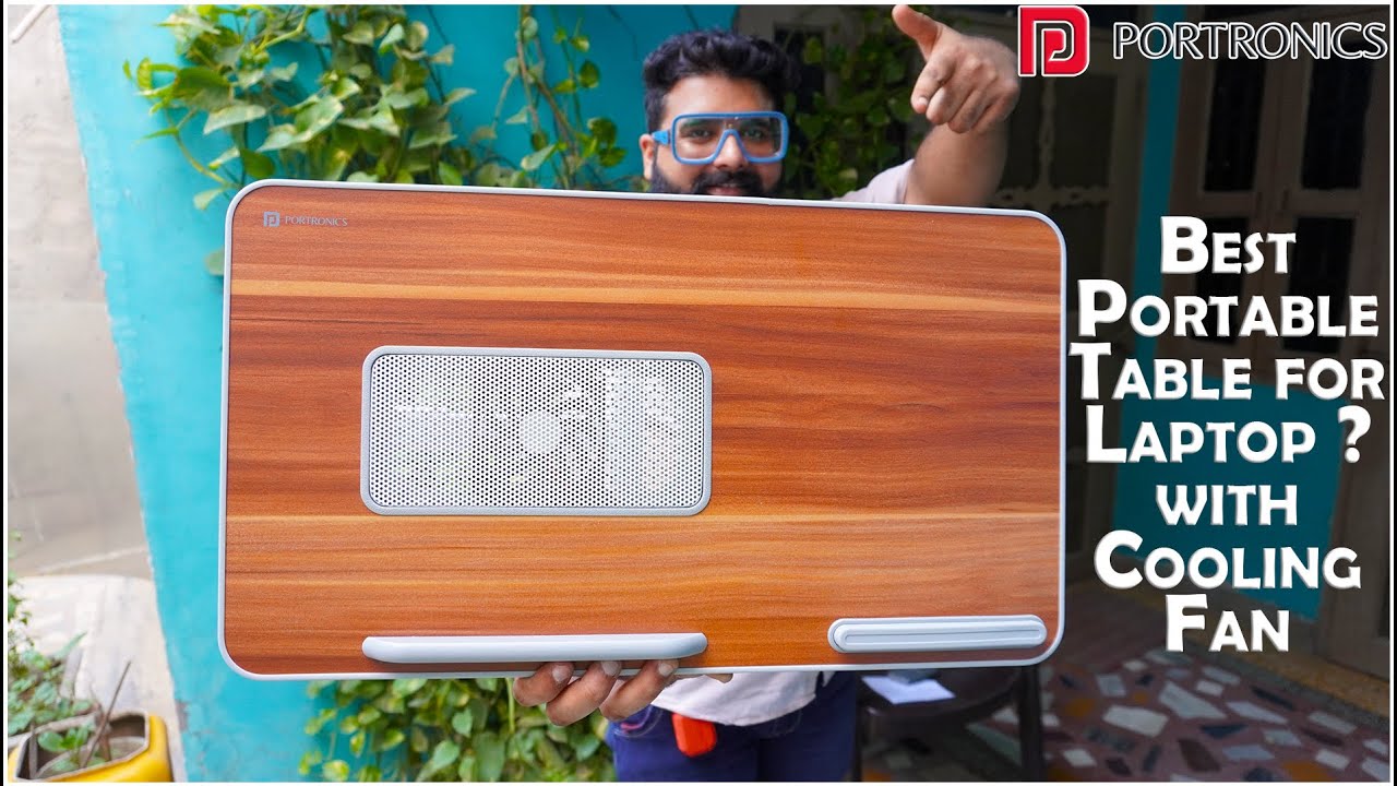 Portronics My Buddy+ Laptop Table | Portronics laptop stand unboxing ...